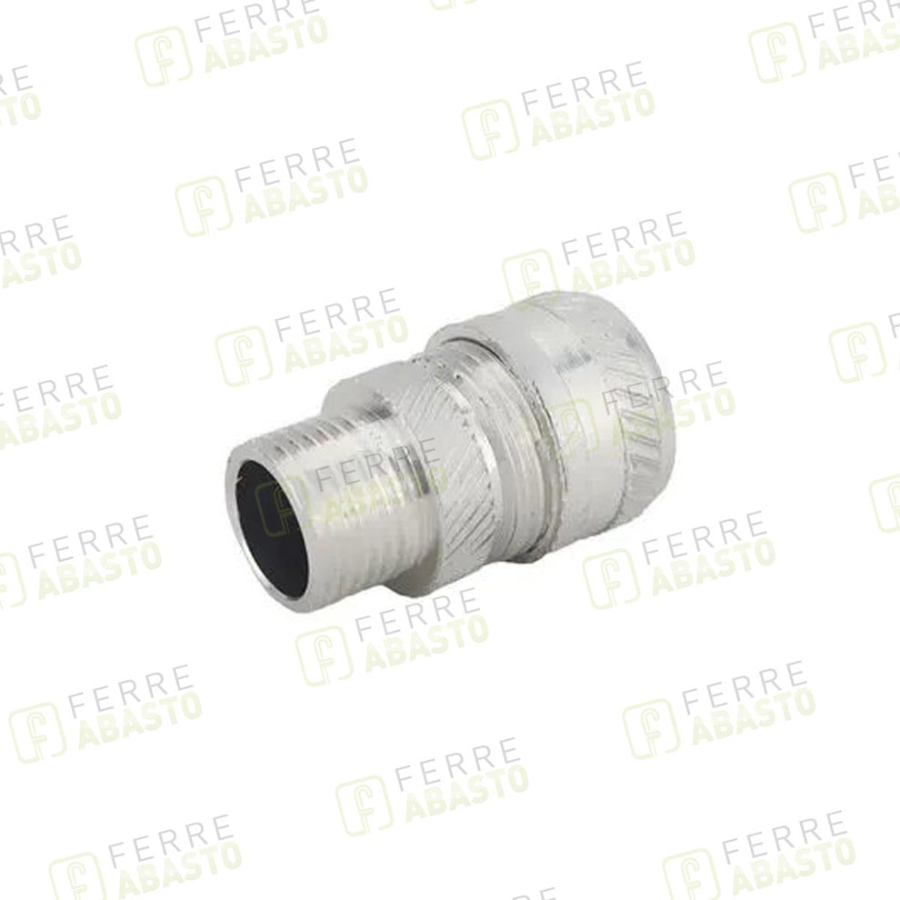 Conector Glandula Aluminio Macho 3/4" Entrada De Cable 1/4 A 3/8" Argo
