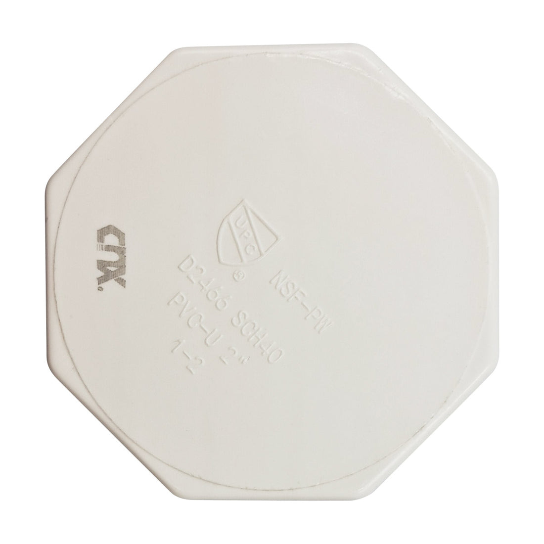 Tapon Macho Roscado De PVC 2 Pulgadas Cedula 40