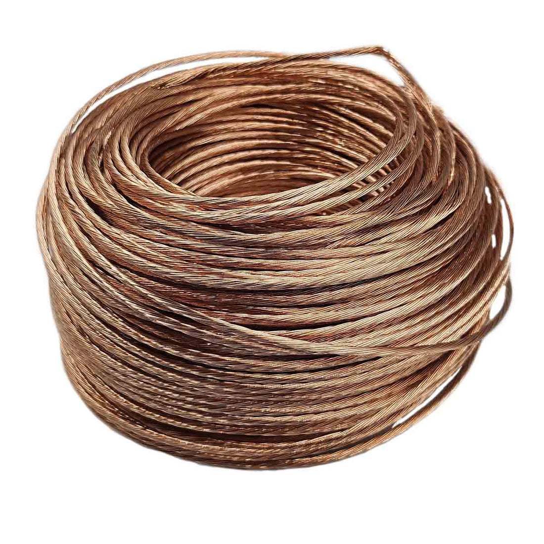 Rollo 100M Cable De Cobre Desnudo Calibre 1/0 Awg 19 Hilos