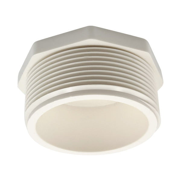 Tapon Macho Roscado De PVC 2 Pulgadas Cedula 40