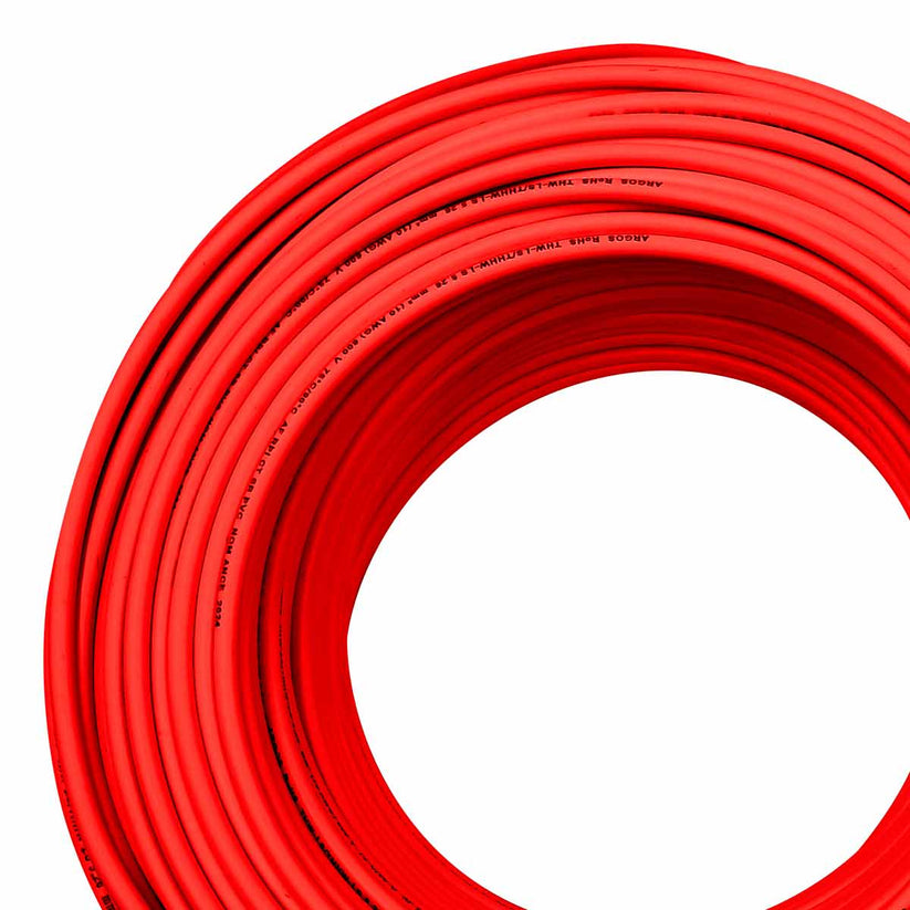 Cable Electrico THW Calibre 12 Rojo 100% Cobre 100M Argos