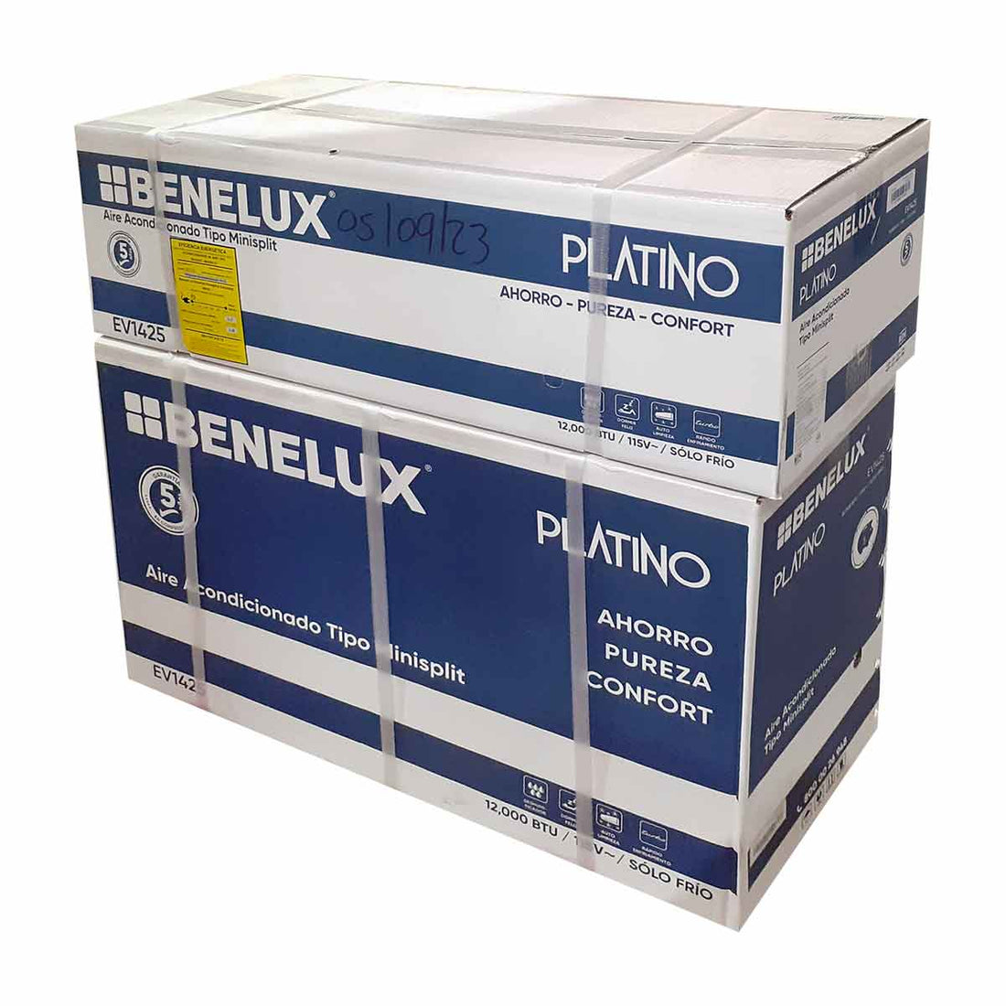 Aire Acondicionado Platino AC Minisplit 12000 BTU 115V Benelux EV1425