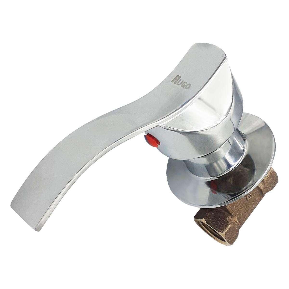 Juego Llave de Empotrar Para Regadera Metalico Rugo 38MT Maneral Palan ...