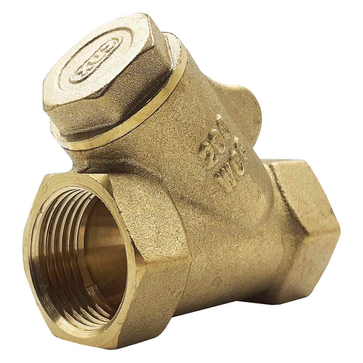 Valvula Check Columpio de latón 3/4 CNX Para Agua – Ferreabasto