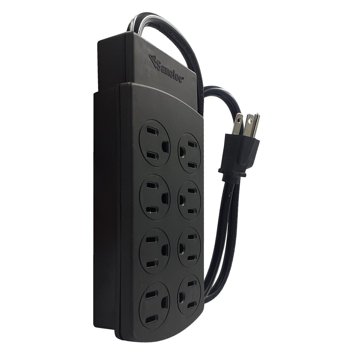 Multicontacto Negro 8 Entradas 270J Sanelec 1304 Proteccion Contra Sob ...