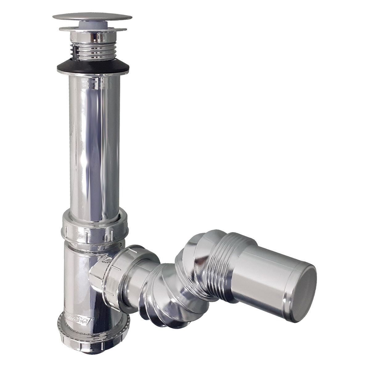 Cespol Para Lavabo Cromado Fleximatic 2218c Bote Ch Boton Push